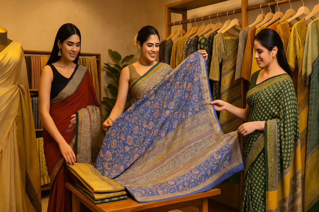 Kalamkari Mul Cotton Sarees | The Mul Cotton Studio
